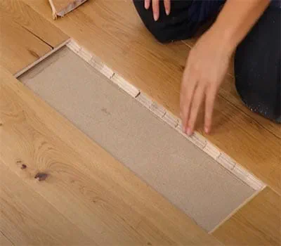 Repairing severely damaged floorboards