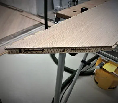 Guide to producing edge moulding » Stylish parquet finish