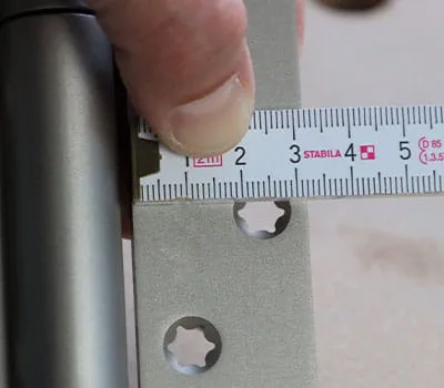 Recessing hinges » Precision routing in edge areas